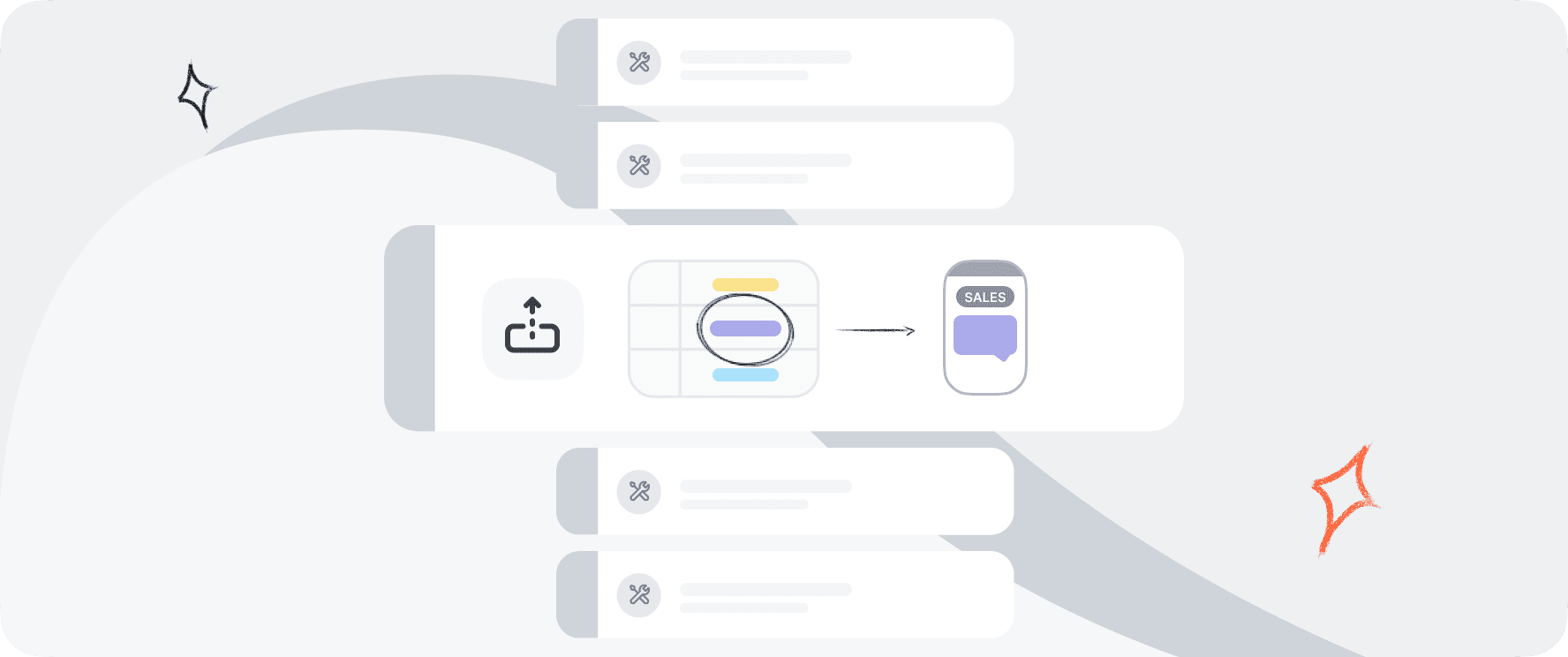 Albato: Get an element of a row section tool | Albato